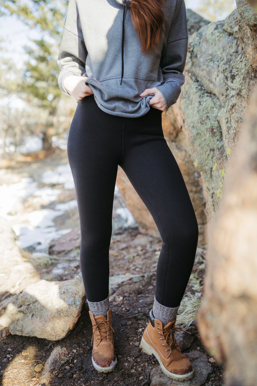 Alpine Summit Heavyweight Fleece Leggings - Black – Athlevate